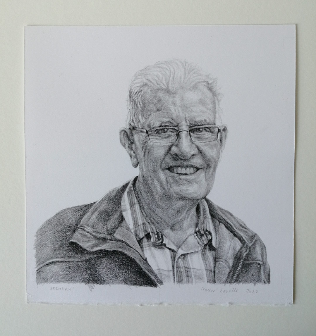 Brendan’s Father – a pencil portrait – TRUE IMAGE FINE ART